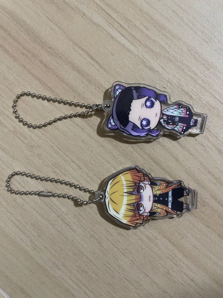 zenitsu and shinobu Keychain, Hobbies & Toys, Toys & Games on Carousell
