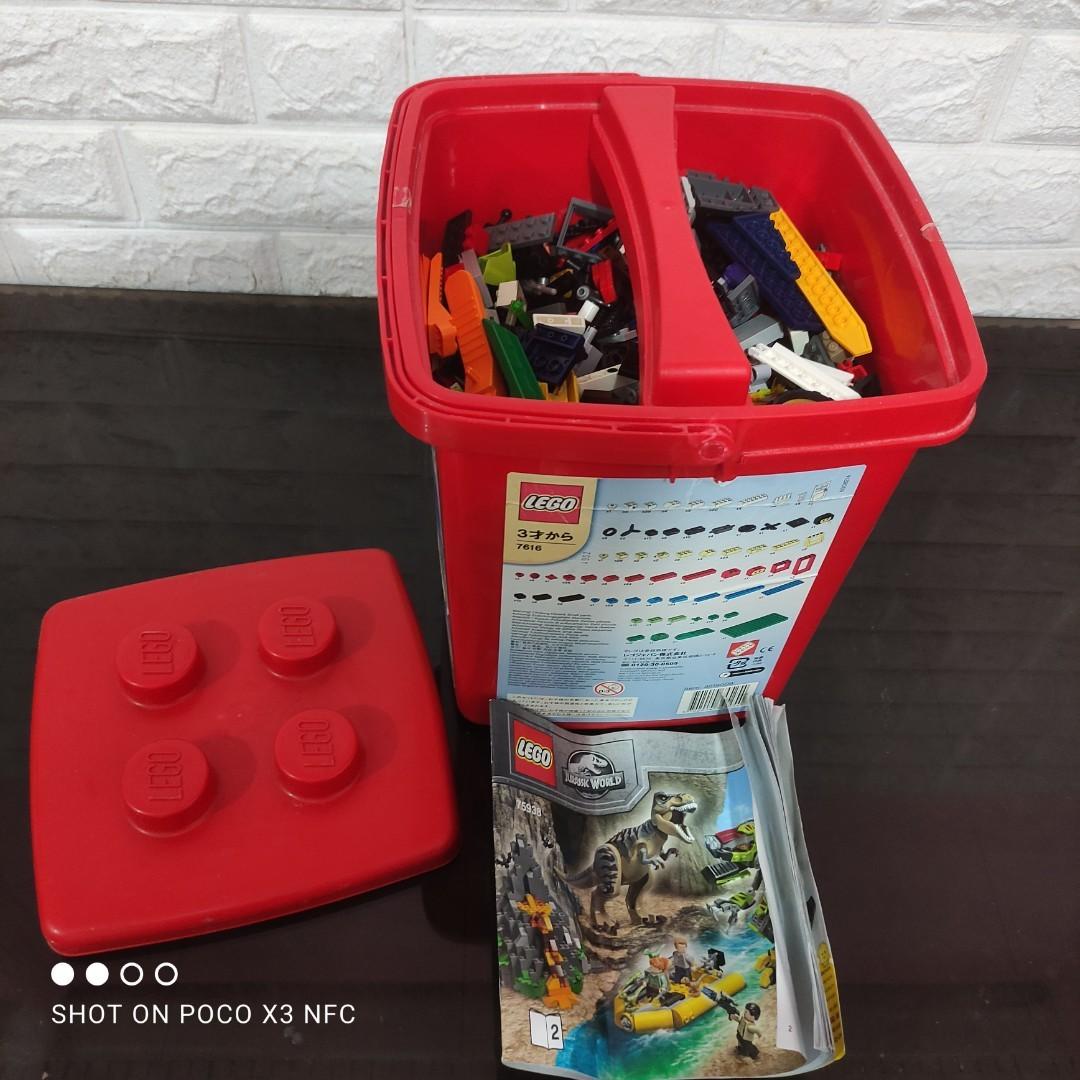 LEGO BIG RED BUCKET(AUTHENTIC/ORIGINAL), Hobbies & Toys, Toys & Games ...