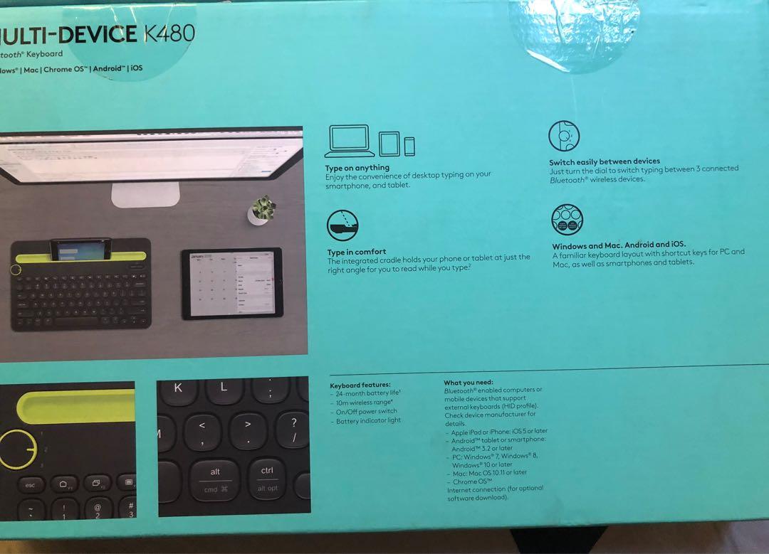 Logitech Multi Device Keyboard Bluetooth Computers Tech Parts Accessories Computer