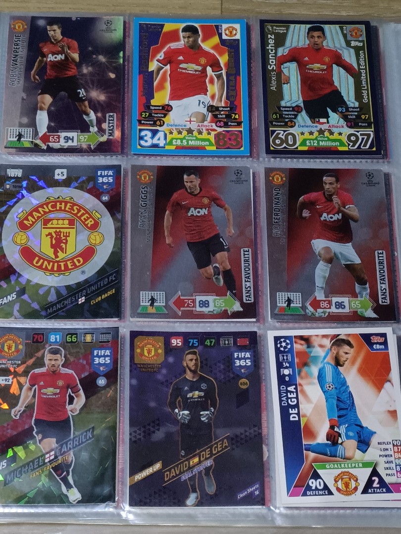 Manchester United FC Soccer Cards Collection 68 Cards Collection ...