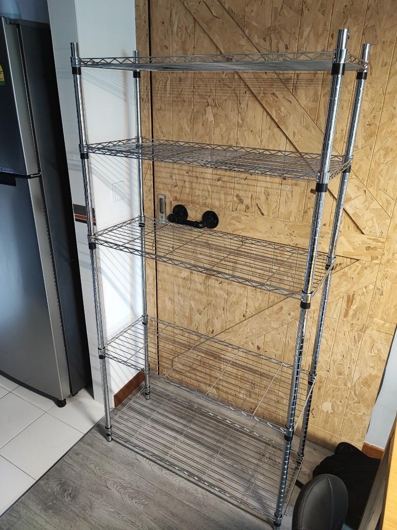 Metal racks shelving nt IKEA storeroom, Furniture & Home Living ...