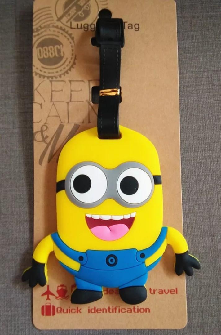 Minion Luggage Tags, Hobbies & Toys, Travel, Travel Essentials ...