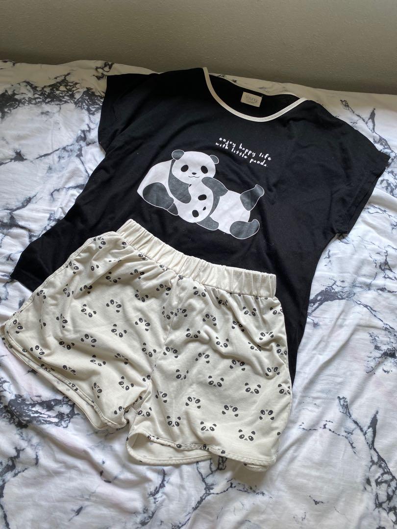 Panda pyjamas, Women's Fashion, New Undergarments & Loungewear on Carousell