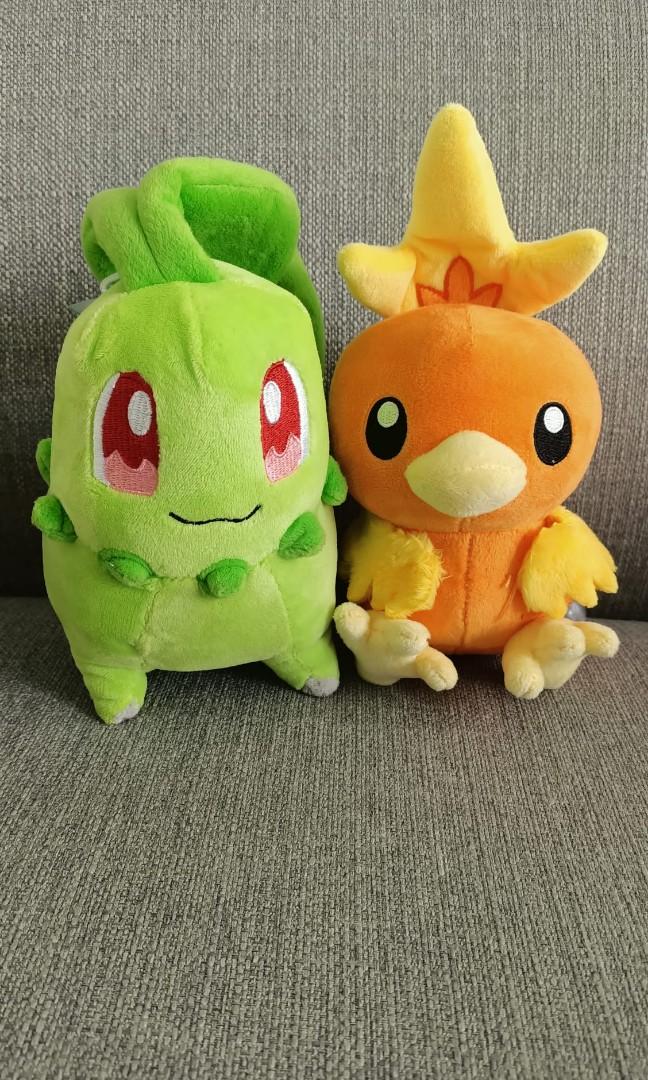 Pokemon Plushie - Chikorita Torchic, Hobbies & Toys, Toys & Games on ...