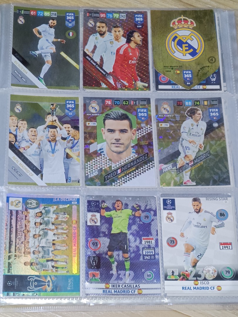 Real Madrid FC Soccer Cards Collection 60 Cards Collection, Hobbies ...