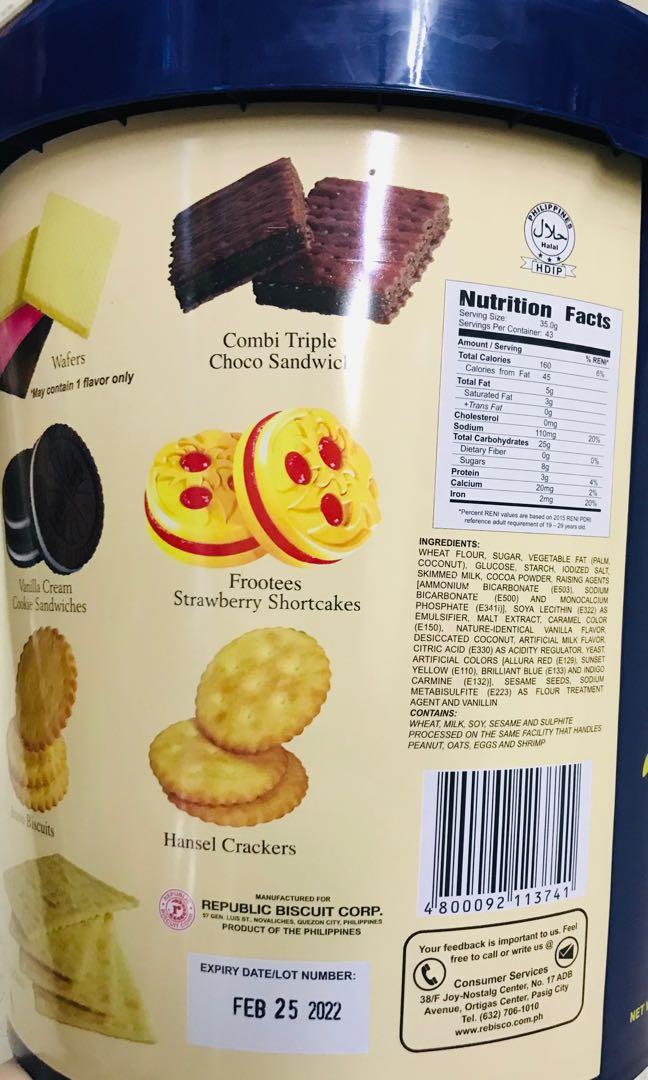 Rebisco Maxi Mix Assorted Biscuits 1.5kg, Food & Drinks, Packaged ...