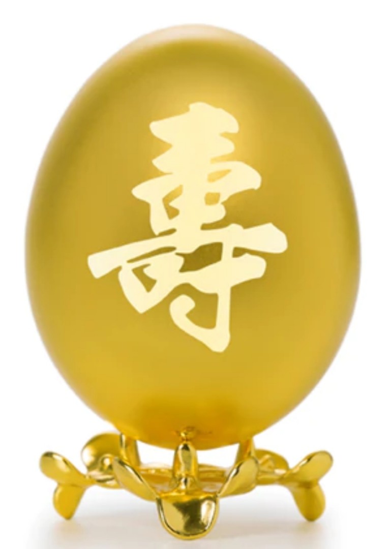 RISIS 24k egg 寿 longevity gift home decor, Hobbies & Toys, Memorabilia ...