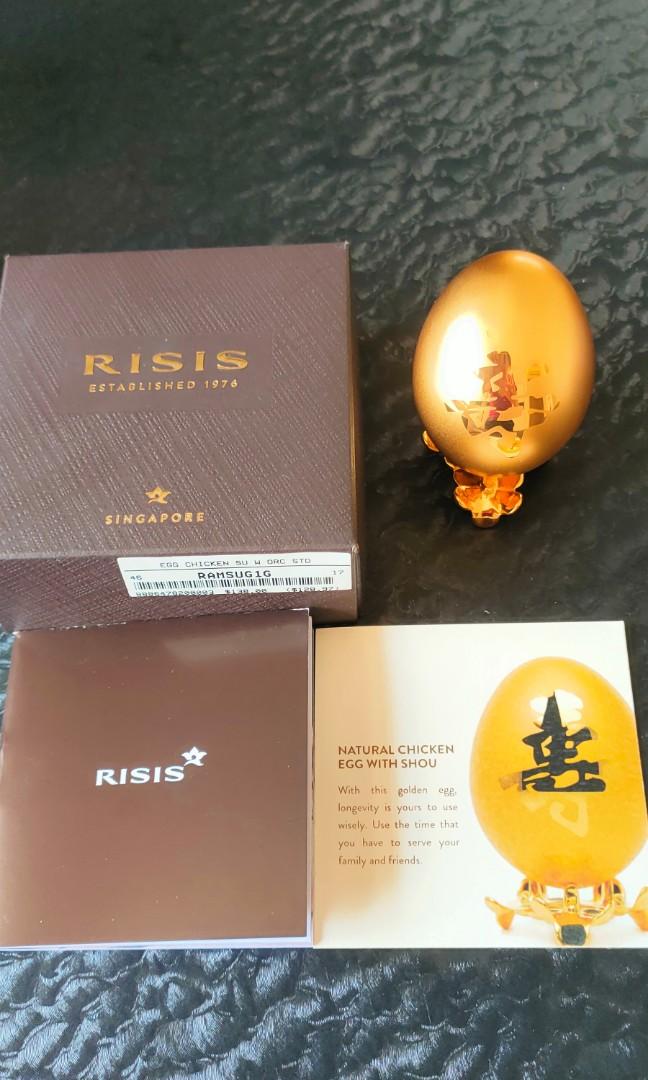 RISIS 24k egg 寿 longevity gift home decor, Hobbies & Toys, Memorabilia ...