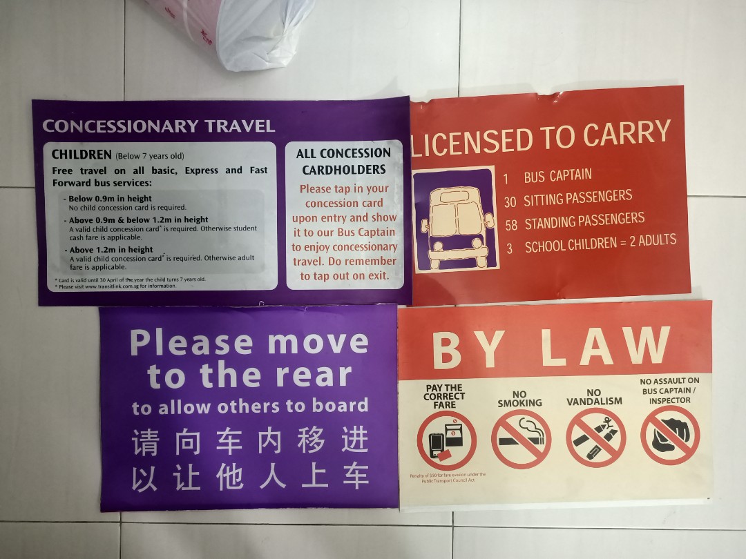 SBS Bus Banners Package*, Hobbies & Toys, Memorabilia & Collectibles ...