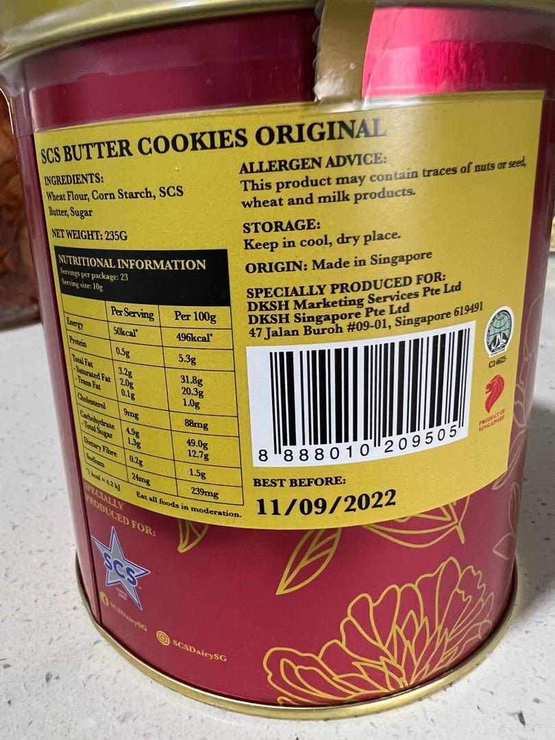 SCS Butter Cookies, Food & Drinks, Packaged & Instant Food on Carousell