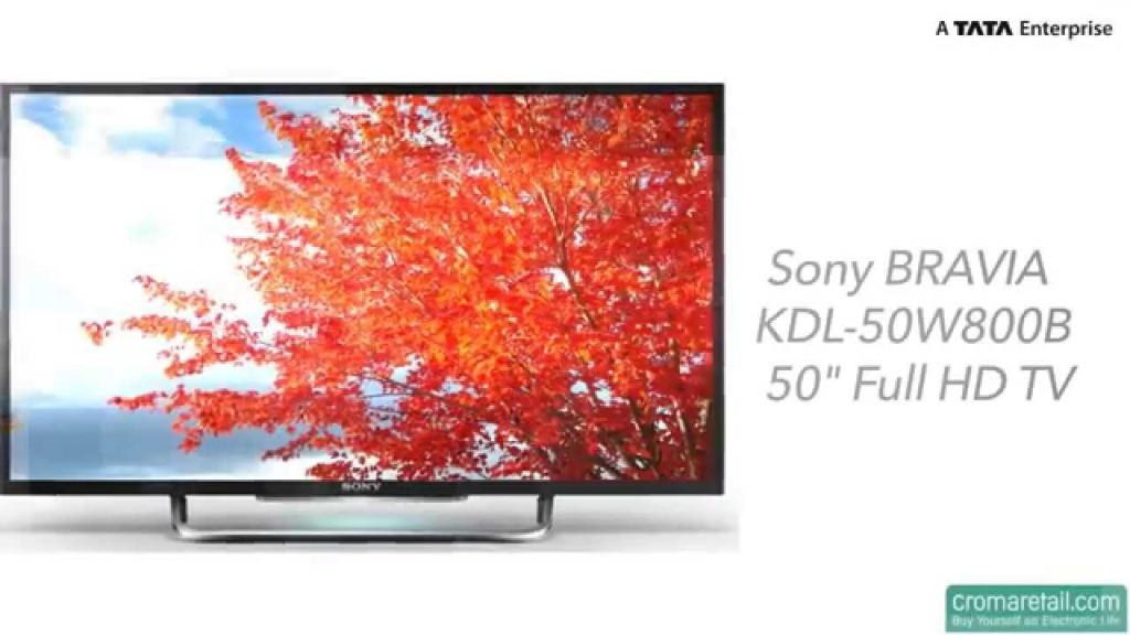 Sony KDL50W800B 50-Inch 1080p 120Hz 3D Smart LED TV, TV & Home ...
