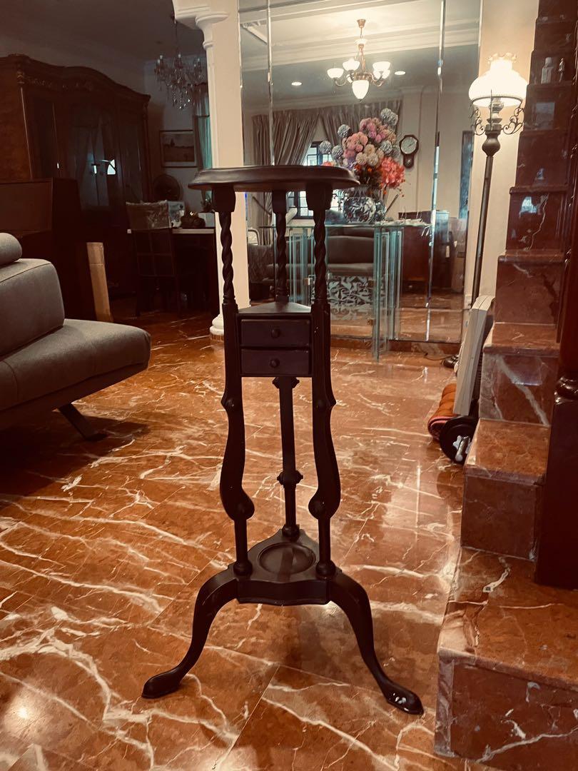 Standing small display table , solid teak, Furniture & Home Living ...