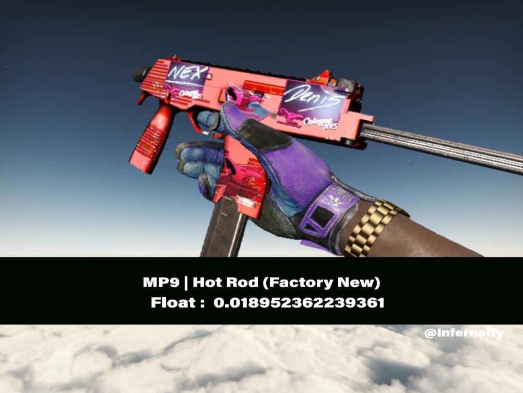(STICKERS WORTH $40+) MP9 Hot Rod FN CSGO SKINS KNIVES, Video Gaming ...
