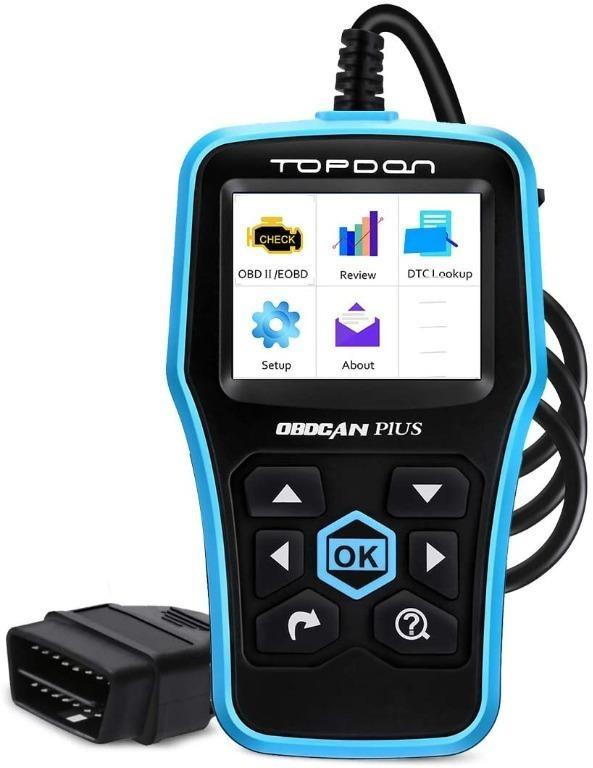 Topdon OBD2 Reader Plus 3.0 CAN Diagnostic Scan Tool Full OBDII ...