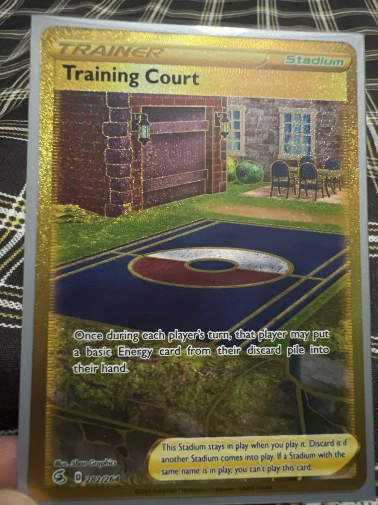 Training Court (Gold Card) SWSH08 Secret Rare, Hobbies & Toys, Toys ...