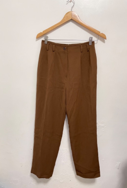Trouser pants rust color, Women's Fashion, Bottoms, Jeans on Carousell