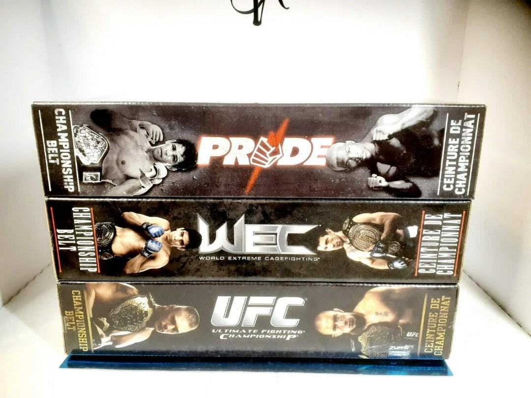 UFC,WEC,PRIDE FC BELTS JAKKS PACIFIC ZUFFA, Sports Equipment, Sports ...
