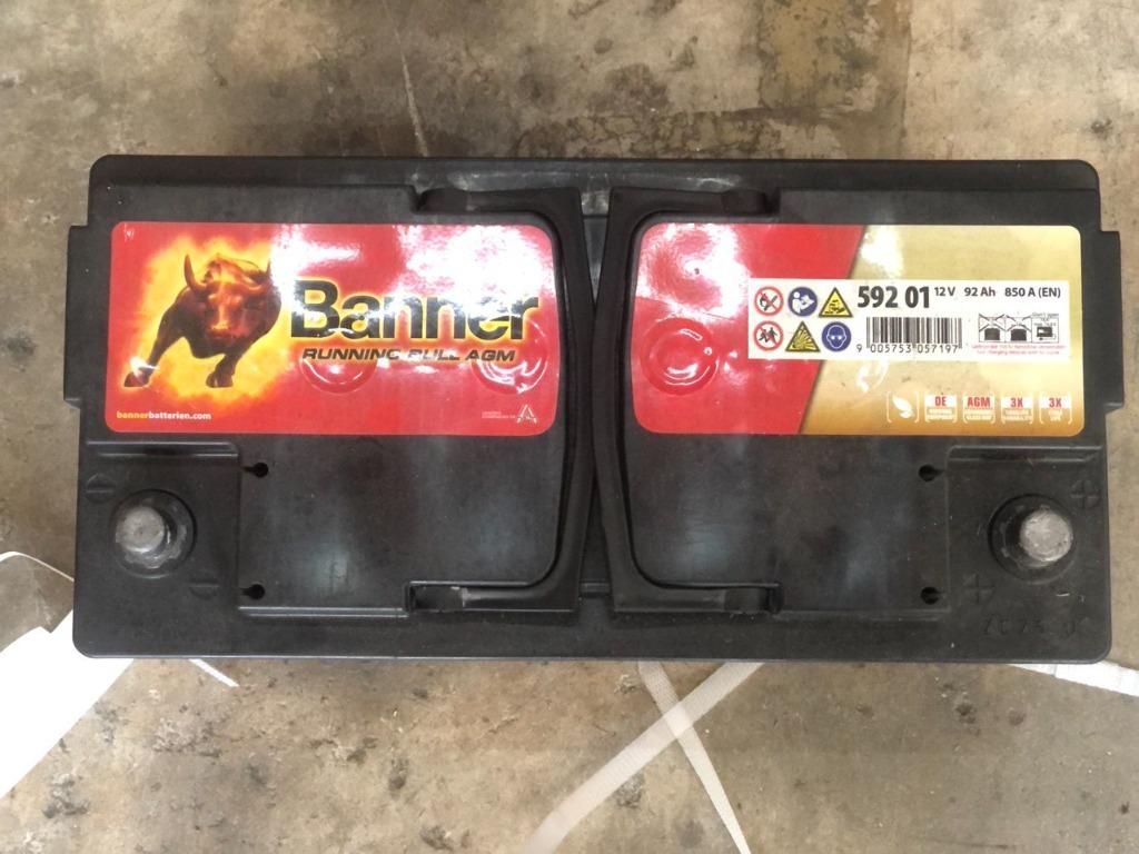 USED Banner Running Bull AGM 59201 - 92Ah 850A (EN), Auto Accessories ...