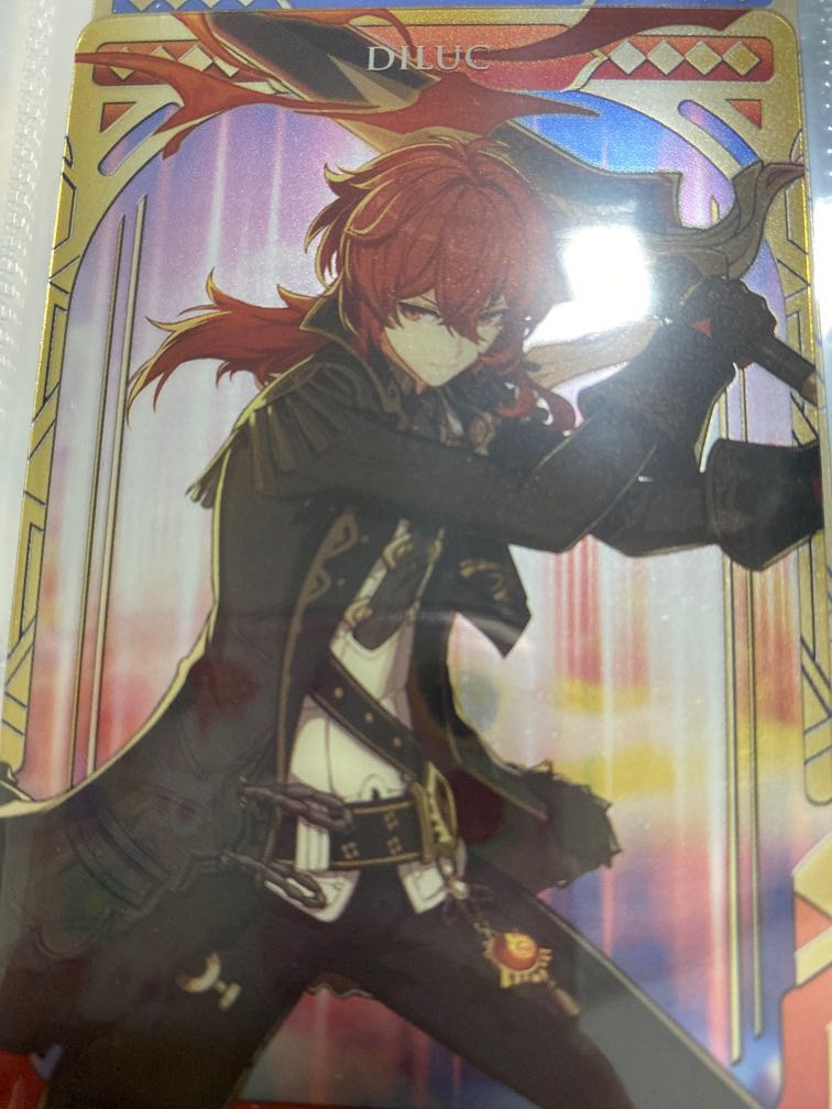 wts genshin impact diluc metal card, Hobbies & Toys, Memorabilia ...
