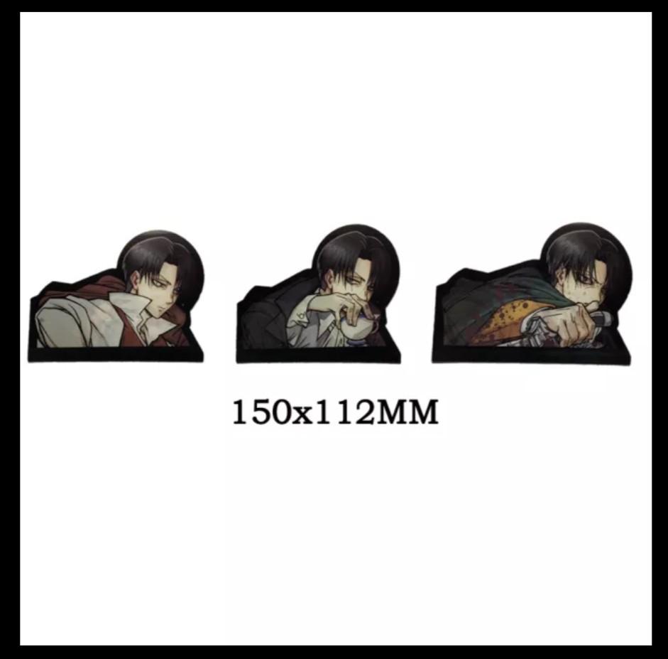 [WTS] Levi Ackerman lenticular sticker Attack on Titan AOT, Hobbies ...