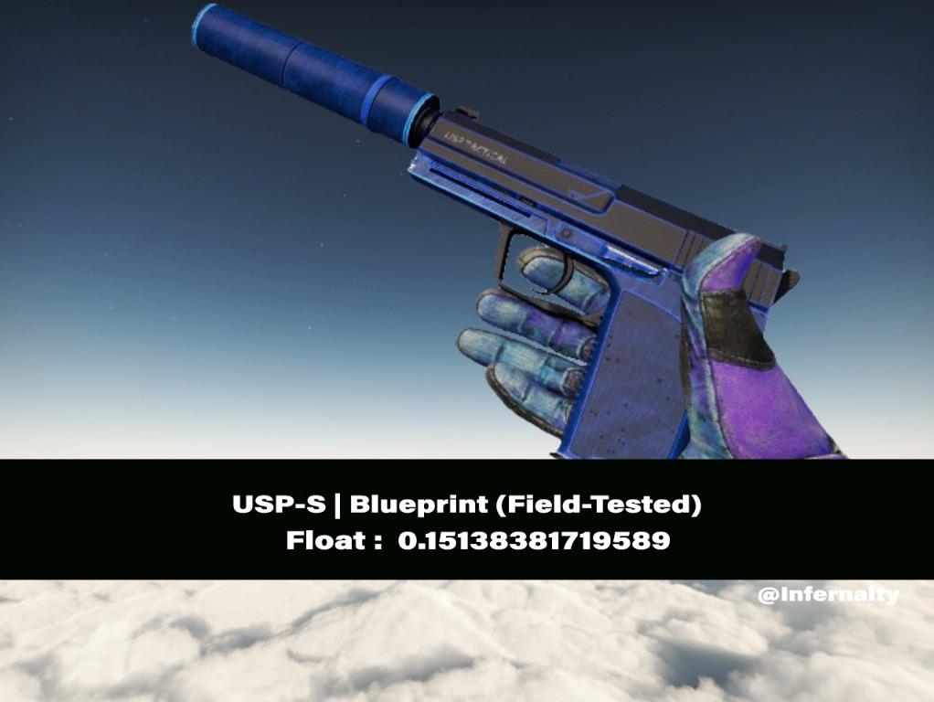 (0.15FV) USP-S Blueprint FT CSGO SKINS KNIVES, Video Gaming, Gaming Accessories, In-Game ...