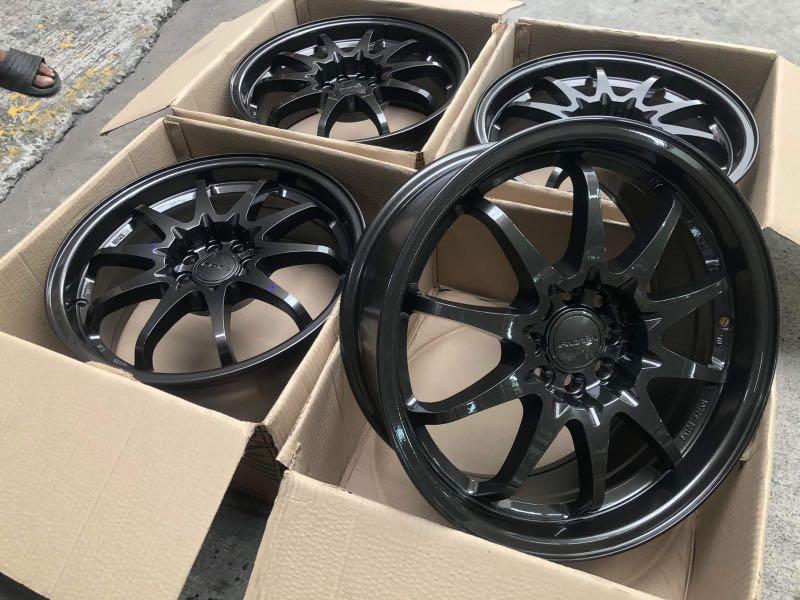 17”Rota Fighter 10 Gunmetallic Mags 4Holes pcd 100-108 Bnew, Car Parts ...