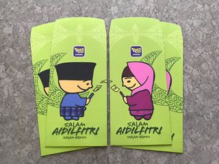 5pcs Mitsui Outlet Park 2021 batik Raya packet / sampul raya sdr ...