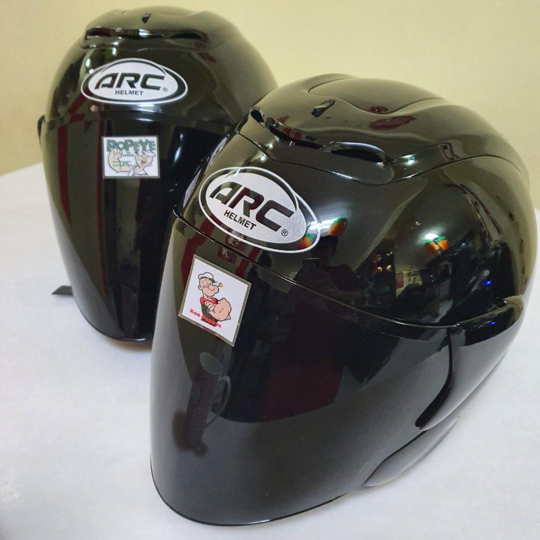 ARC RITZ HELMET BLACK COLOUR, Motorcycles, Motorcycle Accessories on ...
