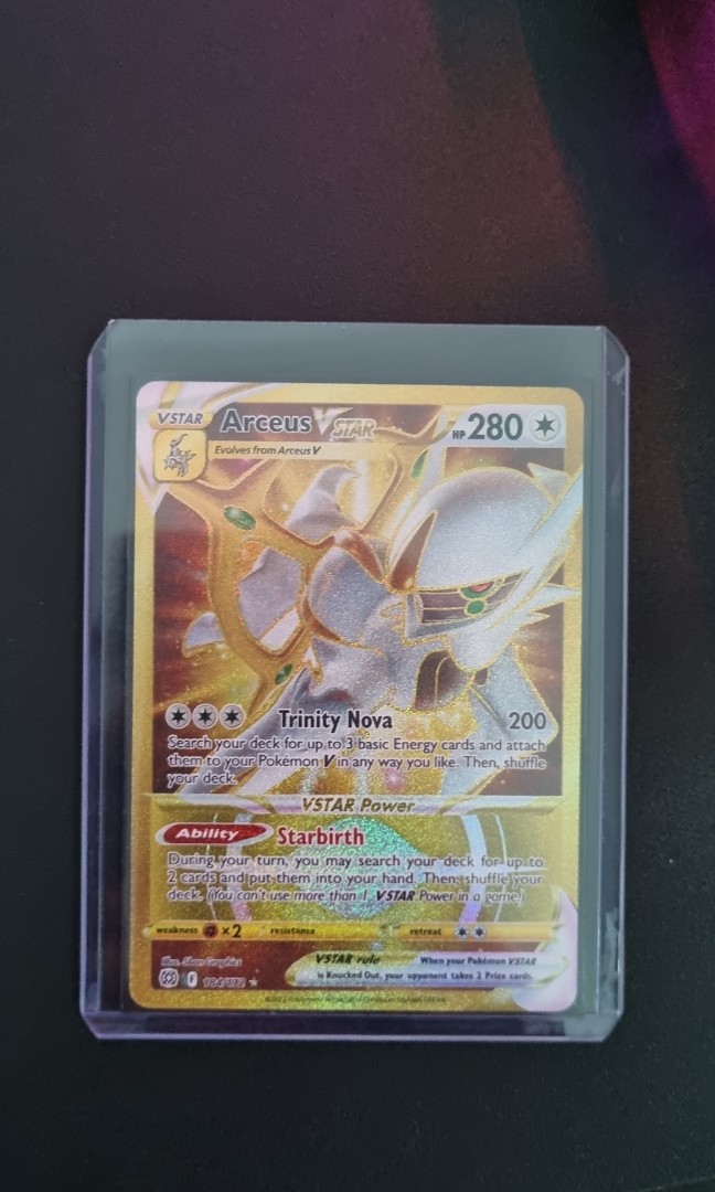 Arceus Vstar(secret rare)(Eng), Hobbies & Toys, Toys & Games on Carousell