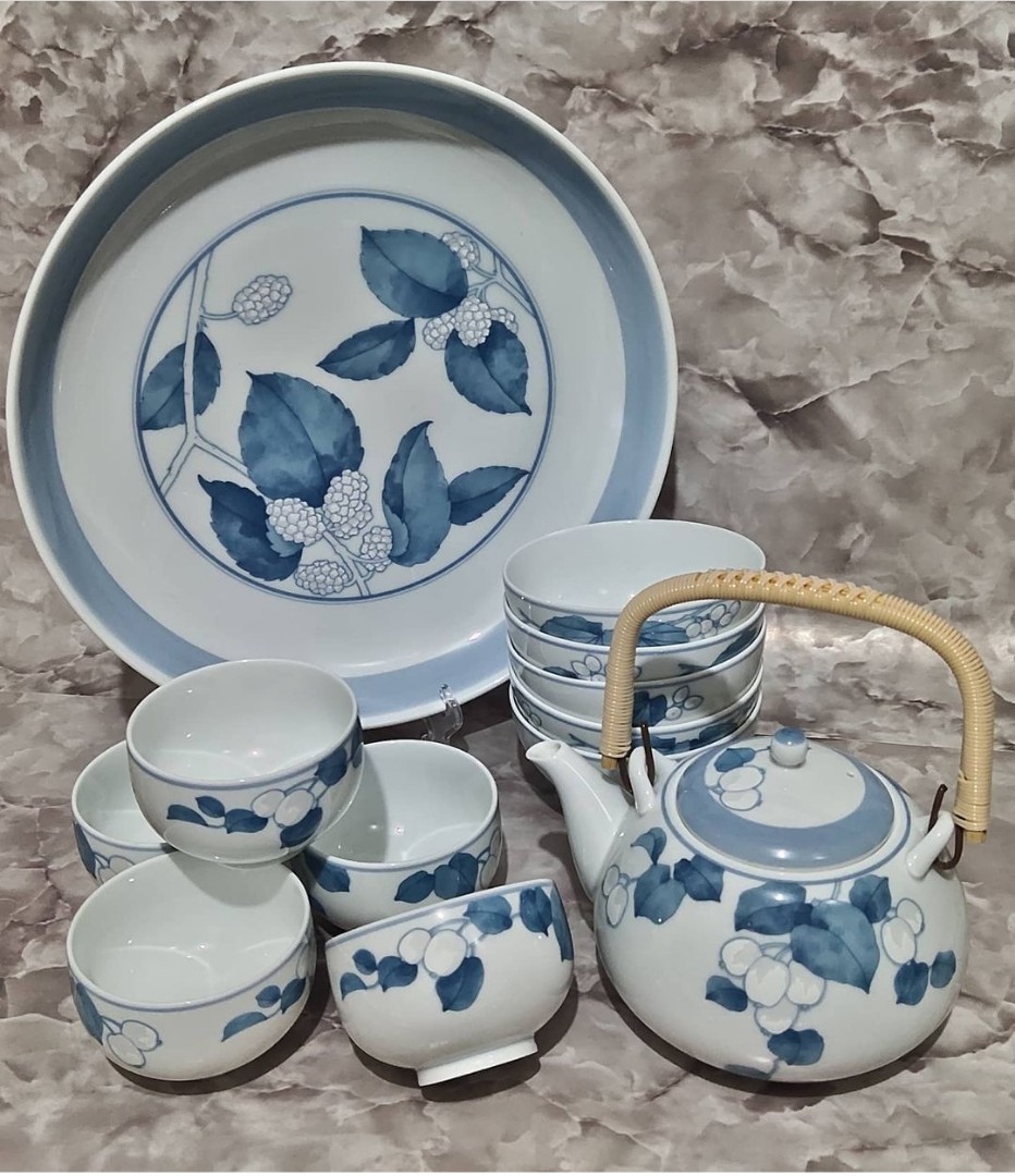 Arita tea set wares 1 set (12 pcs), Furniture & Home Living ...