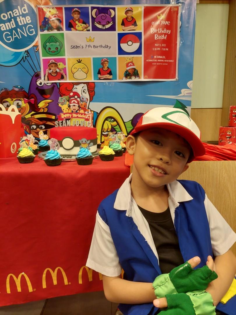 Ash Ketchum Cosplay 7 years old pokemon costume, Babies & Kids, Babies ...