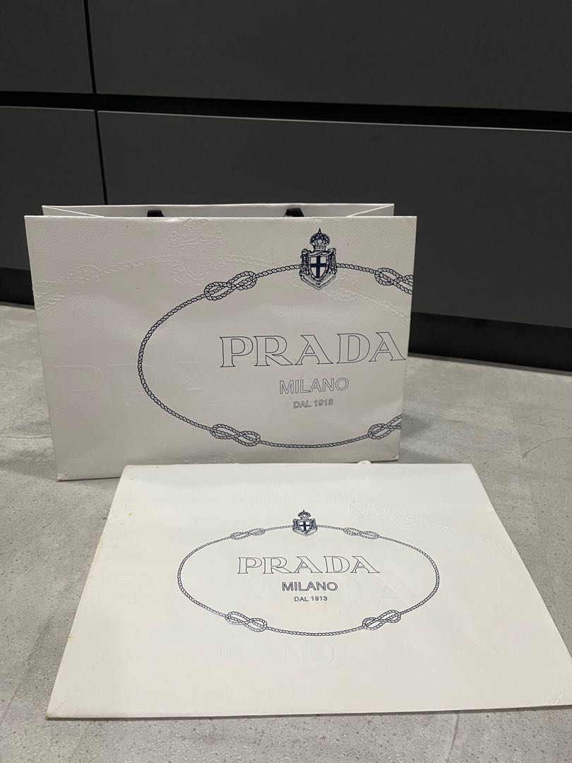Authentic Prada Paper Bag, Luxury, Bags & Wallets on Carousell