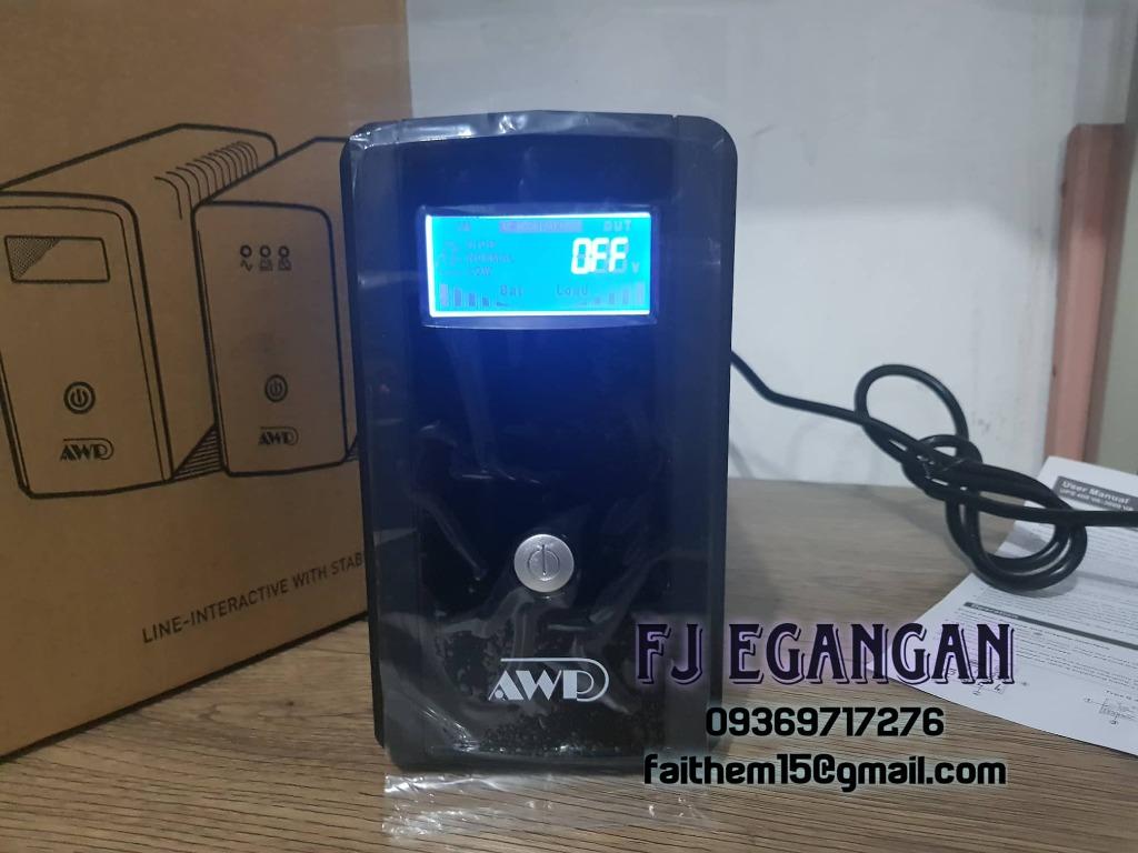 AWP WISE AID1000 PRO LCD 1000VA / 600W UPS | LED / LCD UPS, Computers ...