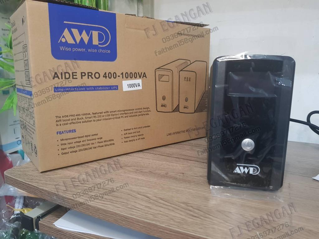 AWP WISE AID1000 PRO LCD 1000VA / 600W UPS | LED / LCD UPS, Computers ...