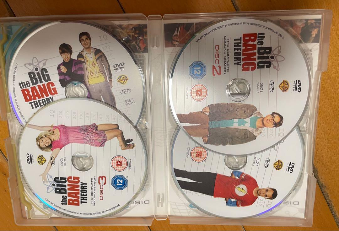Big Bang Theory: Seasons 1-4 DVDs, 興趣及遊戲, 音樂樂器 & 配件, 音樂與媒體 - CD 及 DVD ...