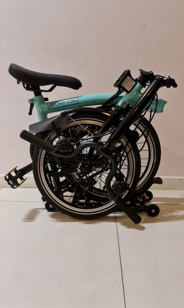 Brompton C Line Explorer Black Edition Turkish Green M6R, Sports ...