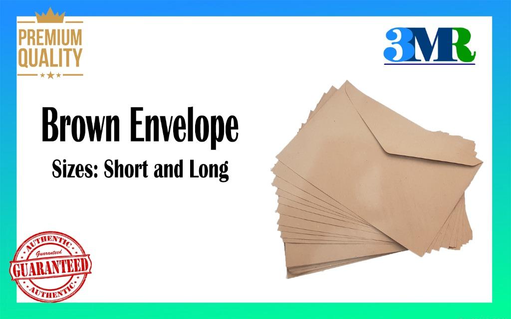 Brown Envelope (Short and Long) sold by 10pcs, Hobbies & Toys ...