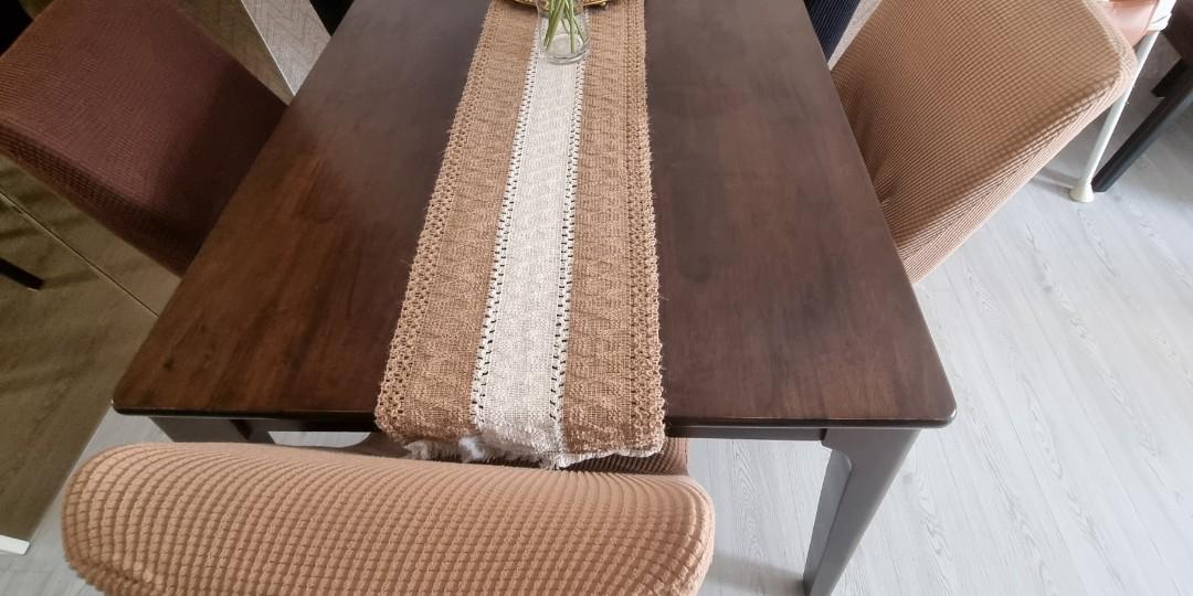 Bucket Dining Table Set - 6 seater, Furniture & Home Living, Furniture ...