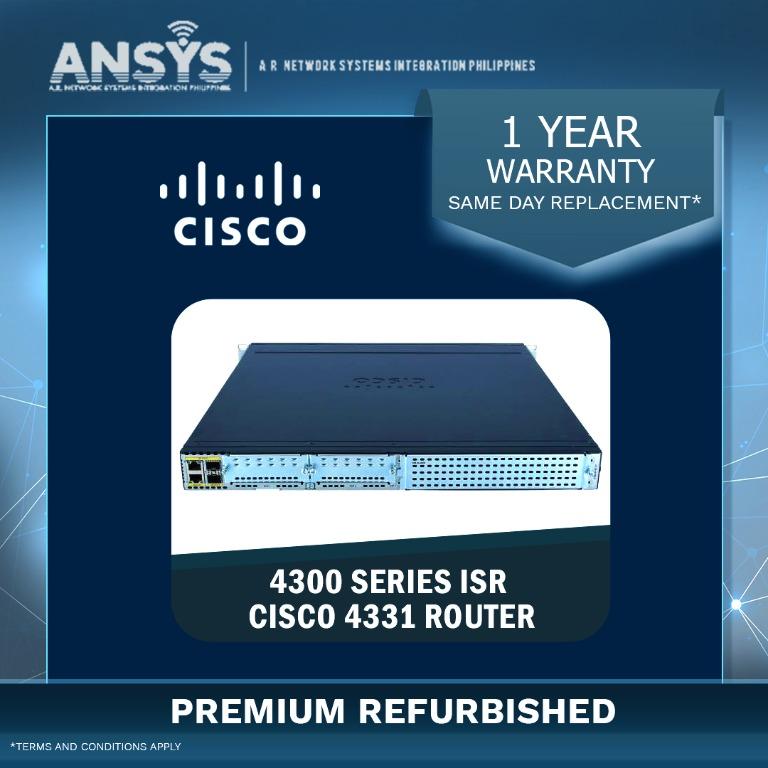 Cisco 4331 Integrated Series Router (Refurbished), Computers & Tech ...