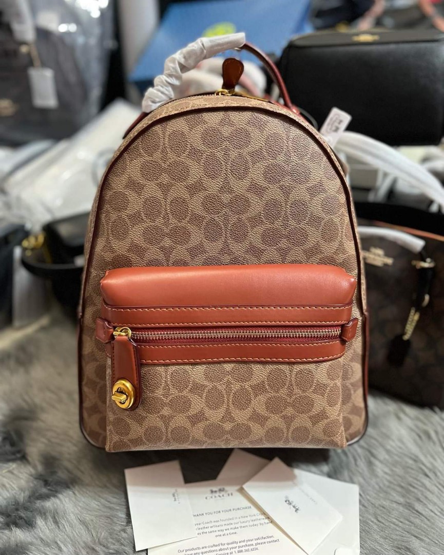 Coach Campus Backpack in Signature Canvas, Women's Fashion, Bags ...