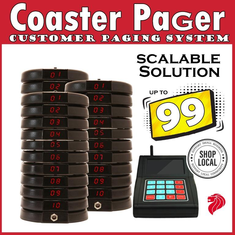 Brand New Coaster Pager Fast Delivery F&B Food Court Hawker Center ...