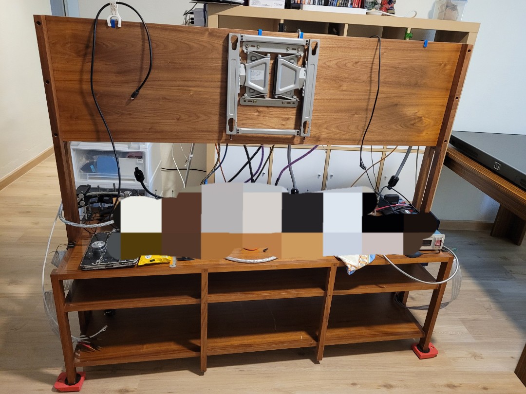 Customised AV Rack able to mount a LED TV, Furniture & Home Living ...