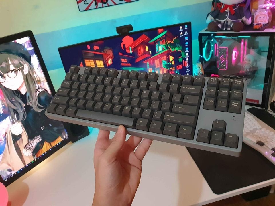 Dark Gray OEM PBT Keycaps Full Set with Colorful Freebie Keycaps ...