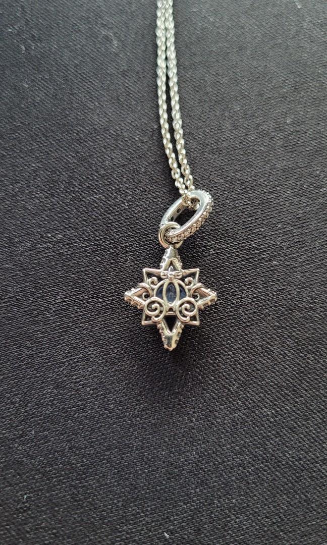 Disney Cinderella Blue Star Pandora Necklace, Women's Fashion, Jewelry ...