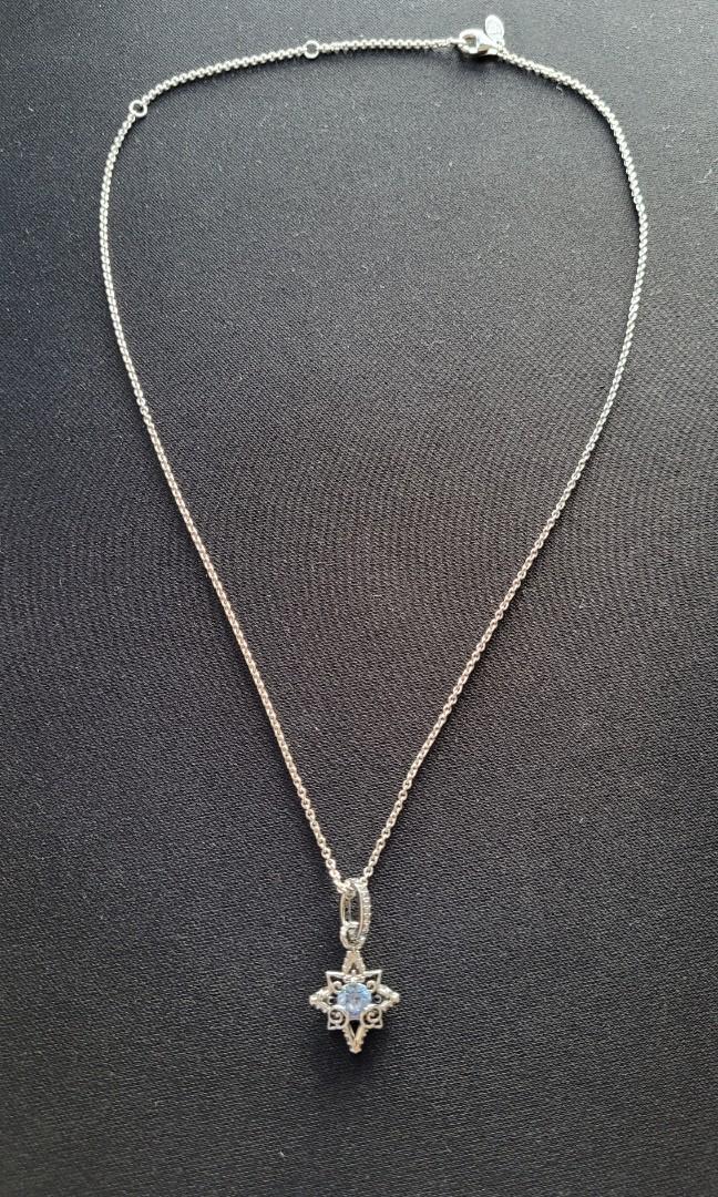 Disney Cinderella Blue Star Pandora Necklace, Women's Fashion, Jewelry ...