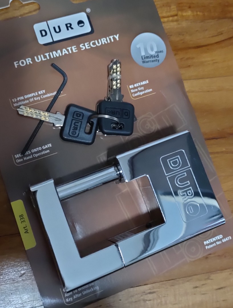 Duro lock art338 brand new, Furniture & Home Living, Security & Locks ...