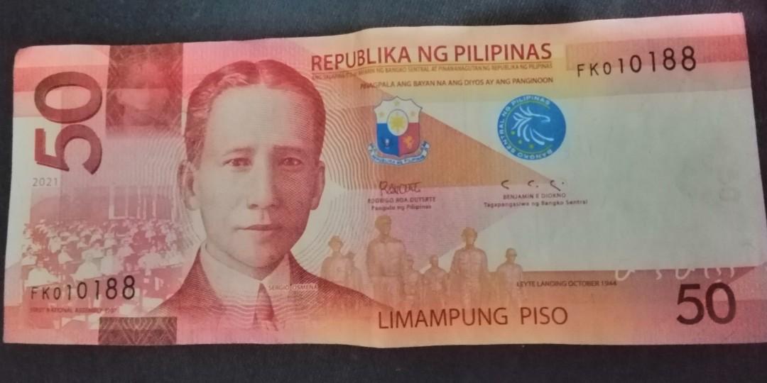 Fancy banknotes - 50 peso bill - repeater, Hobbies & Toys, Memorabilia ...