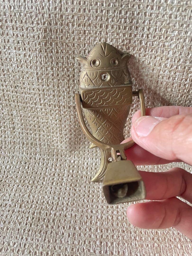 Fish Brass Door Knuckle Bell, Furniture & Home Living, Home Decor ...