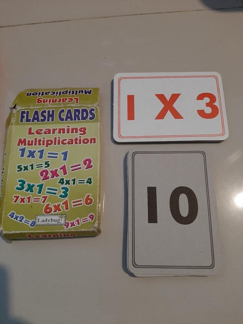 Flashcard perkalian, Toys & Collectibles, Permainan Papan & Kartu di ...