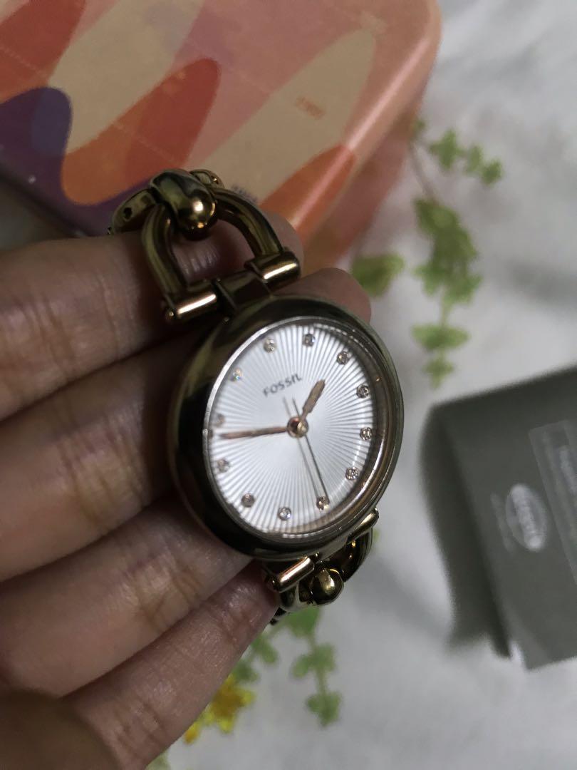 Fossil Original Woman Watch Jam Besi Women Steel, Women's Fashion ...